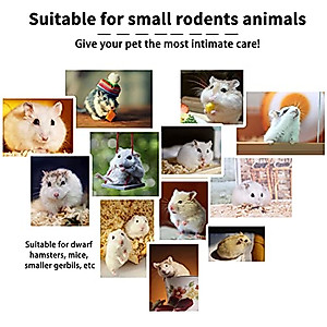 Hamiledyi Dwarf Hamster Activity Playground Natural Wood Gerbil Climbing Platform Mice Living Gym System Set Syrian Exercise Cage Accessories with Lava Stone String Chewing Toy Ladder Bridge Ramp