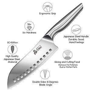 DDF iohEF Kitchen Knife Set, 4 Piece Professional Ultra Sharp Knives Set, Japanese High Carbon Stainless Steel Chef Knife Set for Home and Kitchen