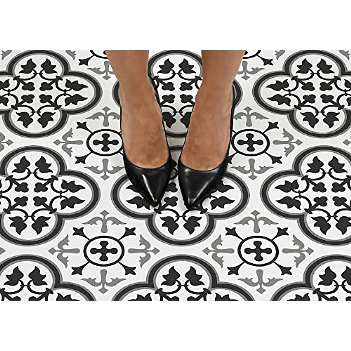 FloorPops 12-in by 12-in Villa Peel and Stick Floor Tiles (10 Tiles), (10 sq.ft./Carton)