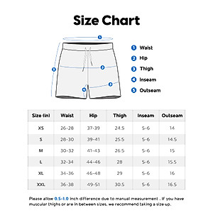 maamgic Mens 5" Gym Running Shorts for Men 2 in 1 Quick Dry Workout Athletic Shorts Colorful Blue Small