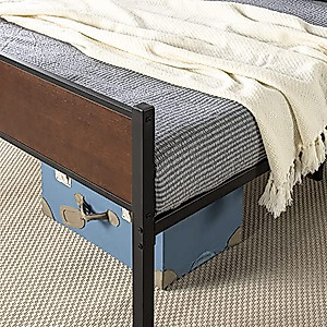 ZINUS Tucker Bamboo and Metal Platform Bed Frame / Bed Frame Made with Sustainable Bamboo / Steel Slat Mattress Support with No Box Spring Needed / Easy Assembly, Queen