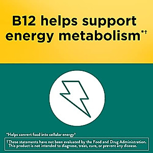 Nature Made Digestive Probiotics and Energy B12 Gummies, Dietary Supplement for Digestive Health Support, 50 Probiotic Gummies, 25 Day Supply