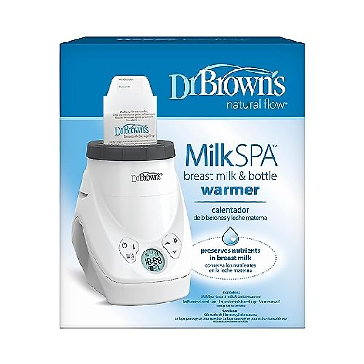 Dr. Brown’s Natural Flow MilkSPA Breastmilk and Bottle Warmer with Dr. Brown’s Deluxe Electric Sterilizer for Baby Bottles and Other Baby Essentials