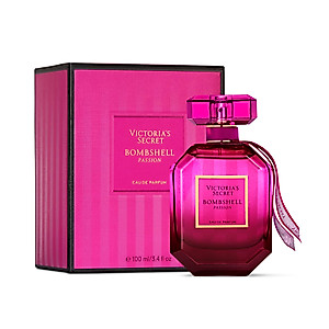 Victoria's Secret Bombshell Passion Eau de Parfum, Notes of Sparkling Cassis, Queen Peony & Fuchsia Rose, Perfumes for Women (3.4 oz)