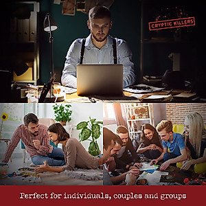 Cryptic Killers BUNDLE #1 - Unsolved Murder Mystery Game - Cold Case File Investigation - Detective Clues/Evidence - Solve The Crime - Individuals, Date Nights & Party Groups - 3 PACK