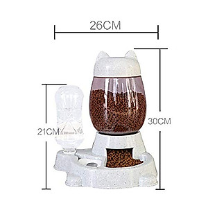 ZZK Automatic Feeder Dog Drinking Fountain Dog Drinking Fountain Automatic Feeder Kitten Feeding Large Capacity Drinking Fountain,B