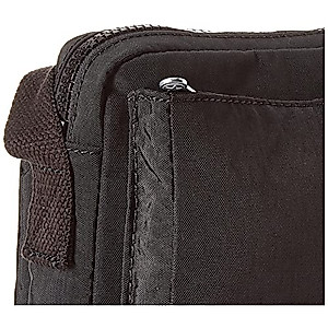 Kipling womens Women's Abanu Crossbody Handbag, Black Noir, 9.5 L x 6.75 H 3.5 D US