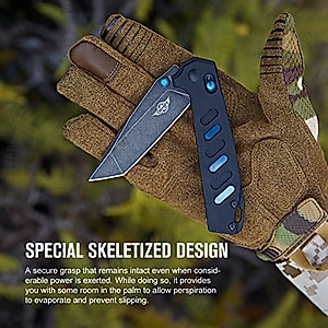 OKNIFE Rubato Pocket Knife, Tanto Style EDC Folding Knife with 154CM Stainless Blade and G10 Handle for Camping Indoor and Outdoor Activities (Black)