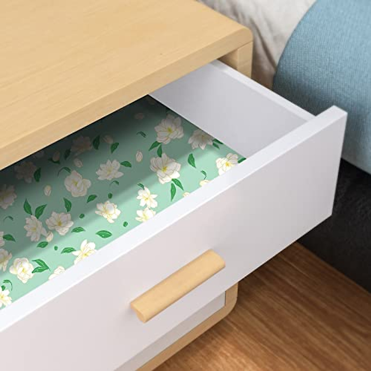 Drawer Liner, Lavender Scented Drawer Liner for Cabinet Drawers, Dresser Shelf, Linen Closet, Non Adhesive Scented Liners, Jasmine Scent 6 Sheets