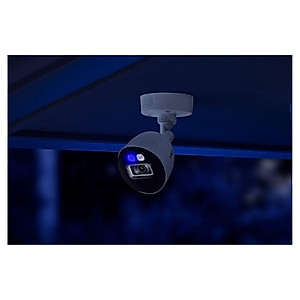 Lorex Indoor/Outdoor 4K Ultra HD Smart Deterrence CVI Wired Add-On Bullet Security Camera, Color Night Vision, Dual Warning LED Lights, Siren