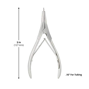 Excelta Stainless Steel Hearing Aid Tubing Expander, Easy-to-Use Earmold Tube Widener, Ideal for BTE Aids Repair, Audiologists & Hearing Care Professionals, Expands 0.10" Tube to 0.13", Intermediate