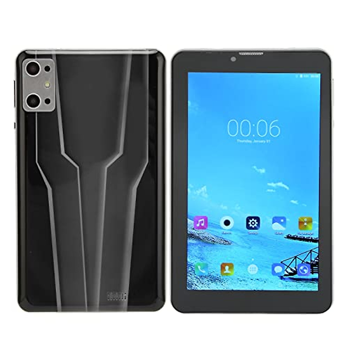 7 Inch Tablet US Plug 100240V 5MP Front 8MP Rear MT6592 8 Cores CPU Working Tablet PC (Black)