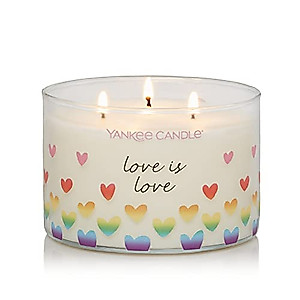 Yankee Candle Love is Love Pride 3-Wick 18oz Candle, Hearts