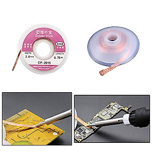 4-in-1 welding tool set, soldering iron tip cleaner + 0.6mm solder wire (1.76 oz / 50 g) + Rosin Solder Flux Paste (0.35 oz / 10 g), no-clean soldering core (2.0mm, 29.5 inches)