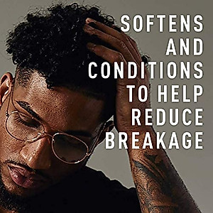 Bevel Hair Conditioner for Men with Coconut Oil and Shea Butter, Sulfate Free Conditioner for Textured Hair, Moisturizes, Conditions and Detangles Hair, 12 Oz (Packaging May Vary)