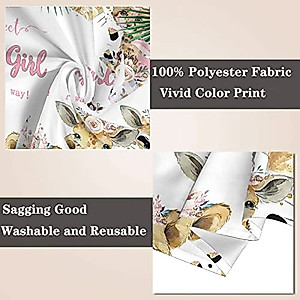 Jungle Safari Baby Shower Backdrop for Girls Wild Animals A Sweet Baby Girl is On Her Way Baby Shower Party Decorations Floral Greenery Photography Party Cake Table Photography Background 5X3Ft