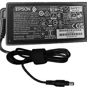 Original 5V 3A AC/DC Adapter for Epson WorkForce DS-40 DS40 J361A Wireless Portable Color Document Scanner B11B225201 B12B867201 AI20H A120H 2082230-00 DC5V 2A - 3.0A Power Supply Cord Battery Charger