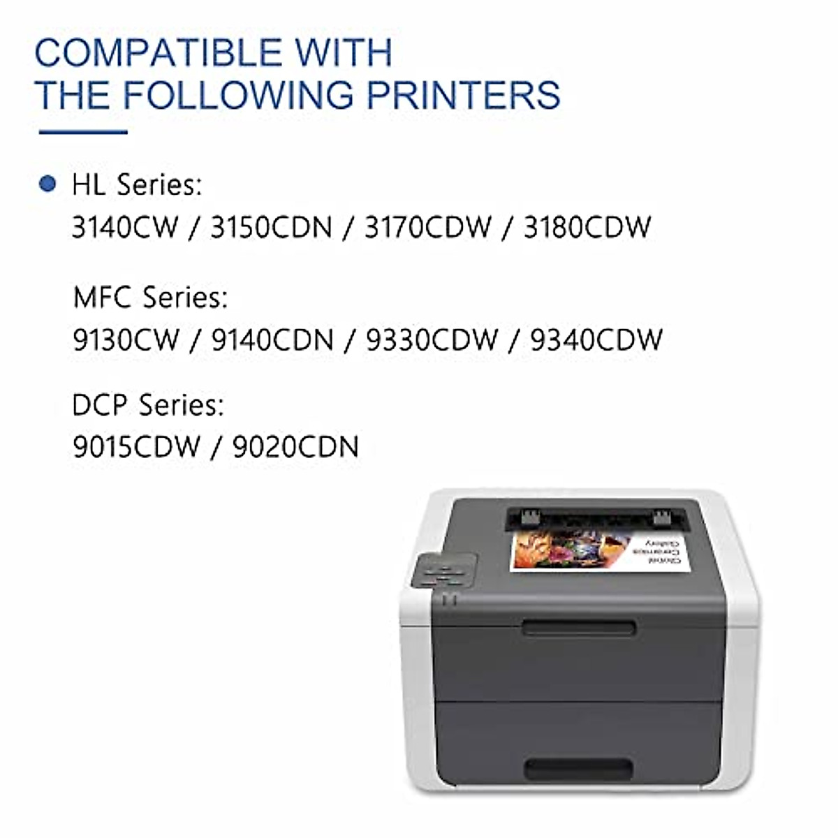 ALUMUINK Compatible TN 225 TN-225 High Yield Toner Cartridge Set Replacement for Brother TN225 MFC-9130CW 9140CDN 9340CDW HL-3140CW 3180CDW Printer (2 Black, 1 Cyan, 1 Magenta, 1 Yellow, 5 Pack)