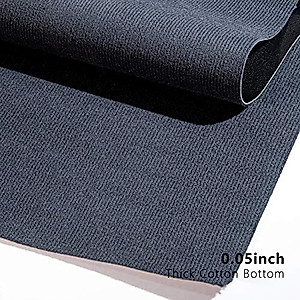 Yotache PU Fabric Leather 1 Yard 54" x 36", 1.25mm Thick Faux Synthetic Leather Material Sheets for Upholstery Crafts, DIY Sewings, Sofa, Handbag, Hair Bows Decorations, Black