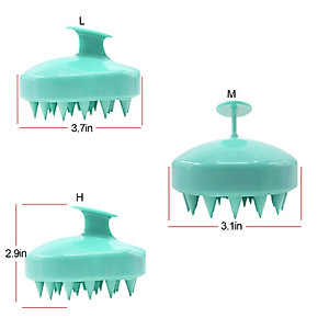 JANEMO Hair Brushes,Scalp Scrubber,Soft Silicone Hair Scalp Massager Shampoo Brush,Scalp Massager Use for Exfoliation,Girls,Men, Women,Kids,Pets,Christmas Gifts