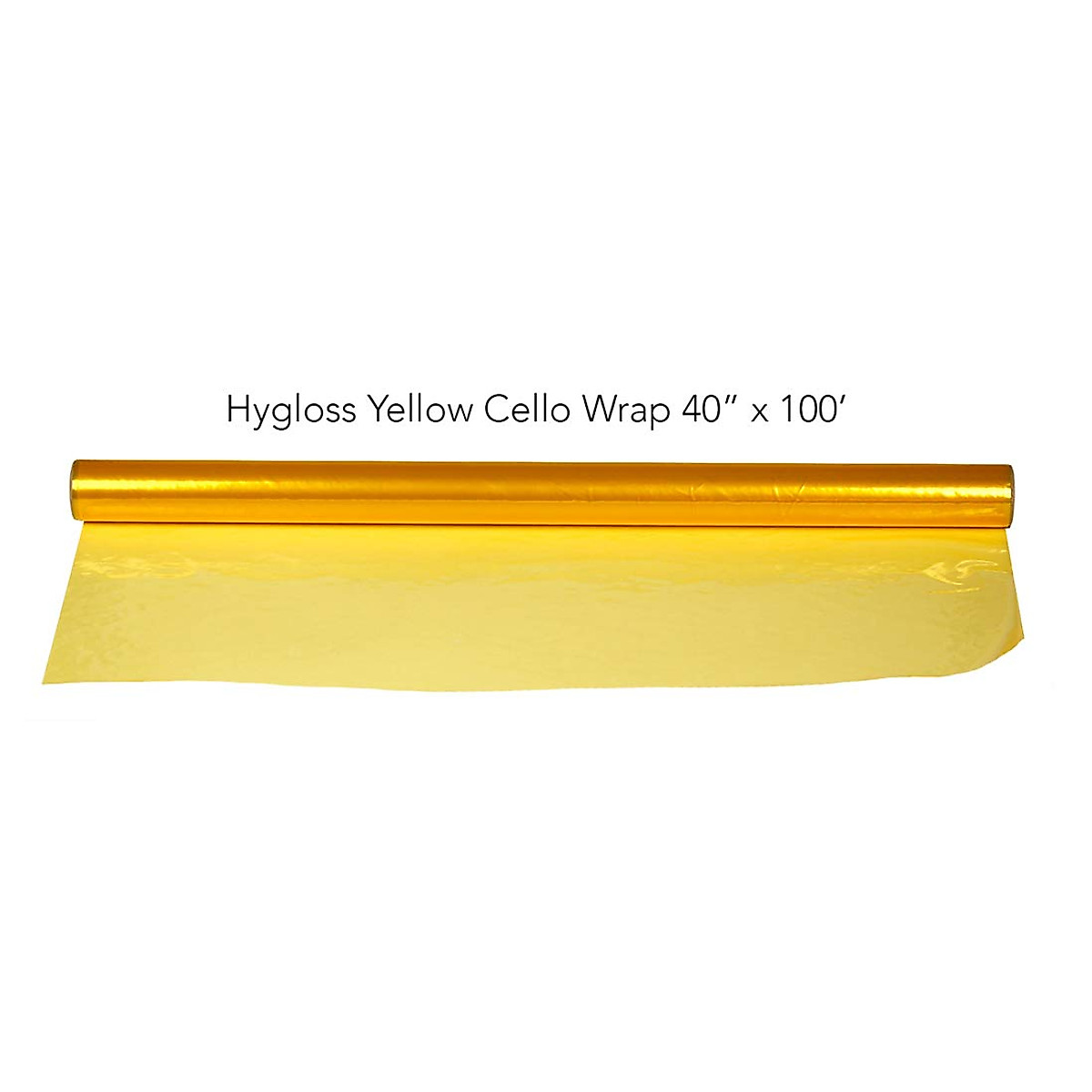 Hygloss Products, Inc Hygloss Cello-Wrap Roll X5' -Yellow Art Craft, 20-inches x 5-feet
