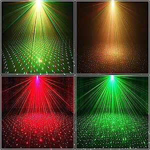 Party Lights,Disco DJ Lights Strobe Light Rave Stage Light Projector Effect Club Light Sound Activated with Remote Control for Parties Home Show Bar Club Birthday KTV DJ Pub Karaoke Christmas Holiday