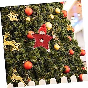 BESPORTBLE 1 Pair Plush Doll Christmas Tree Decorations Christmas Decorations Santa Claud Doll Pendant Christmas Ball Ornaments Xmas Hanging Christmas Felt Ornament Christmas Pendants Log