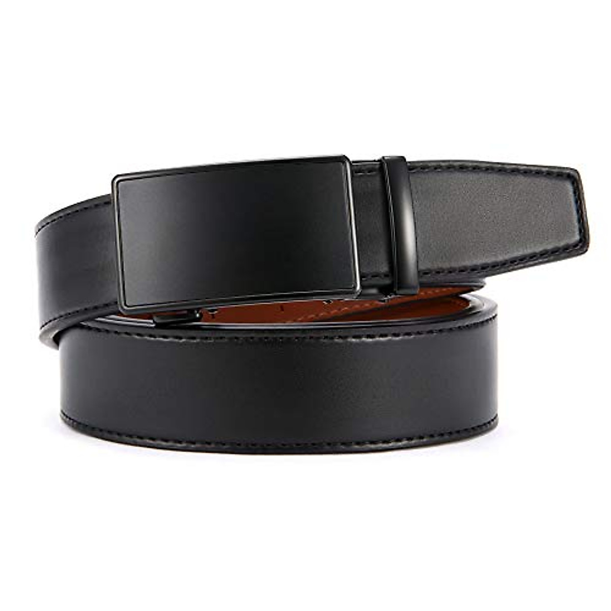 CHAOREN Leather Ratchet Belt Men - Customizable Fit, Effortless Style (35mm)
