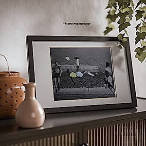 Ikonic Fotohaus Pele Brazil Soccer Legend Signed Photo Autograph Print Wall Art Home Decor