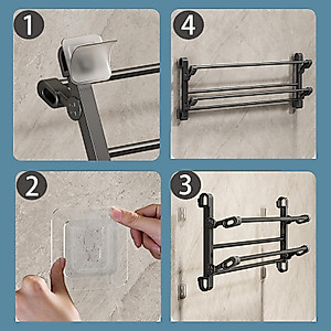 Zauctpy rv Shoe Storage,Wall-Mounted Shoe Rack, 2 Tier Hanging Shoe Organizer, Metal Shoe Storage Shelf for 4 Pairs of Shoes, Space-Saving &Easy to Assemble, Entryway, Black