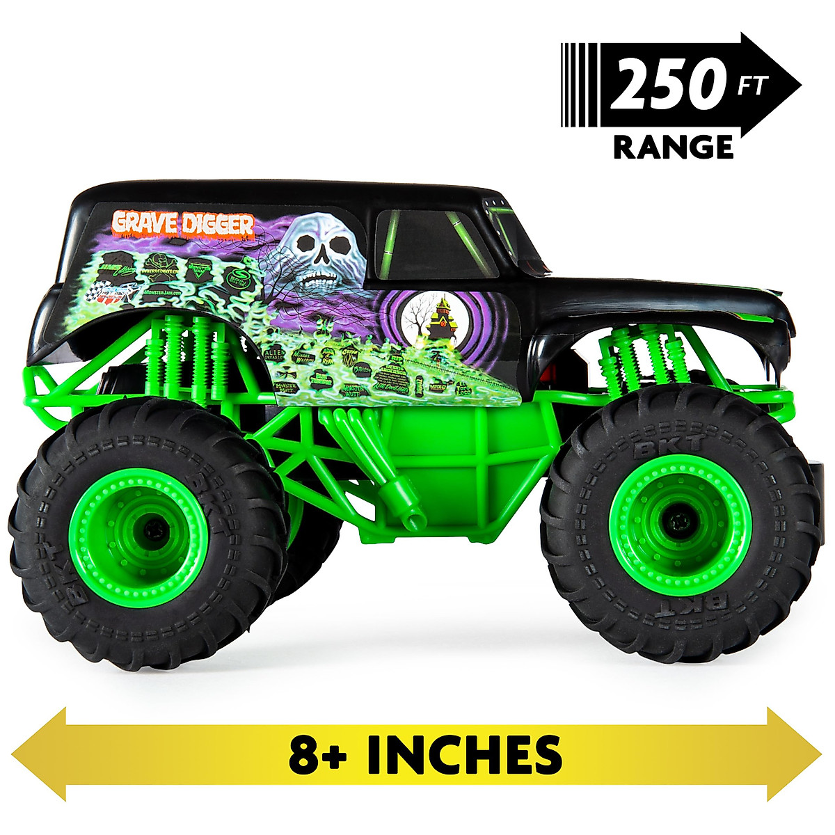 Monster Jam, Official Grave Digger Remote Control Monster Truck, 1:24 Scale, 2.4 GHz, Kids Toys for Boys and Girls Ages 4 and up