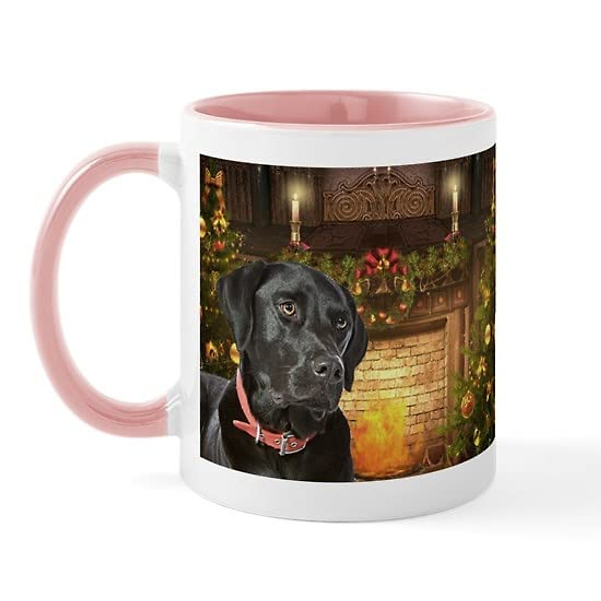 CafePress Black Lab Xmas Mug Ceramic Coffee Mug, Tea Cup 11 oz