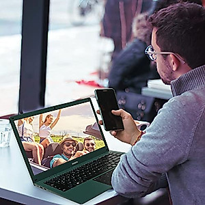 Azeyou Newest 14.1" Thin Light Business Student Laptop Computer, up to 2.8GHz Celeron N4020 Processor, 4GB DDR4 RAM, 64GB Storage, 2MP Webcam, WiFi, Bluetooth, Windows 11 Laptop Green