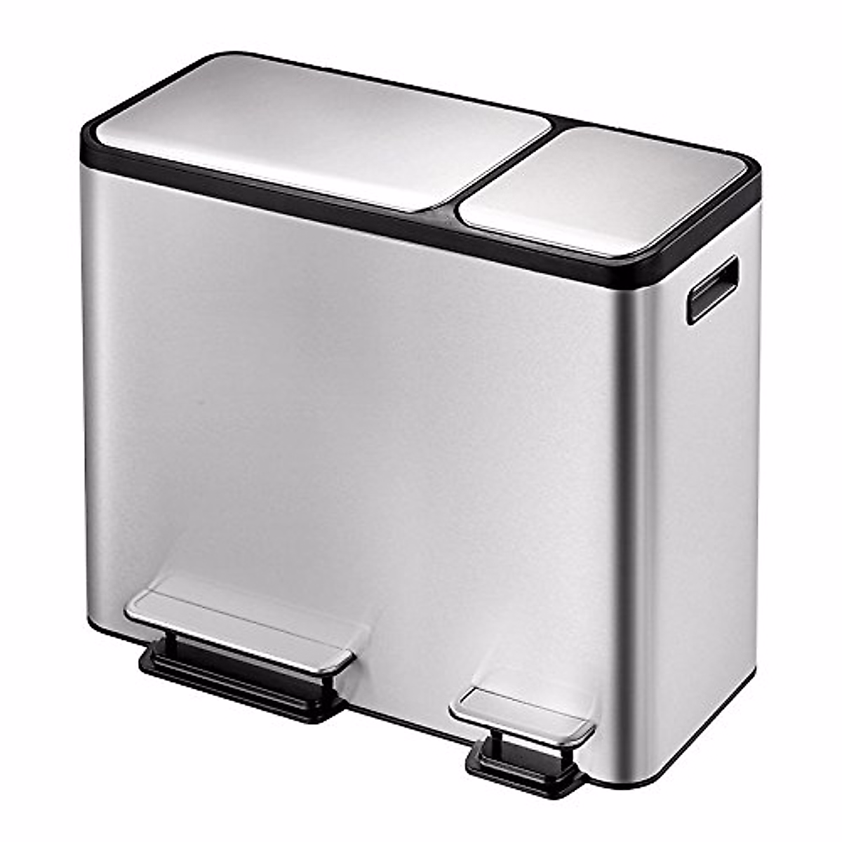 EKO Recycling Bin, Stainless Steel, Stainless Steel Matt, 32,1 x 60,5 x 49,2 cm