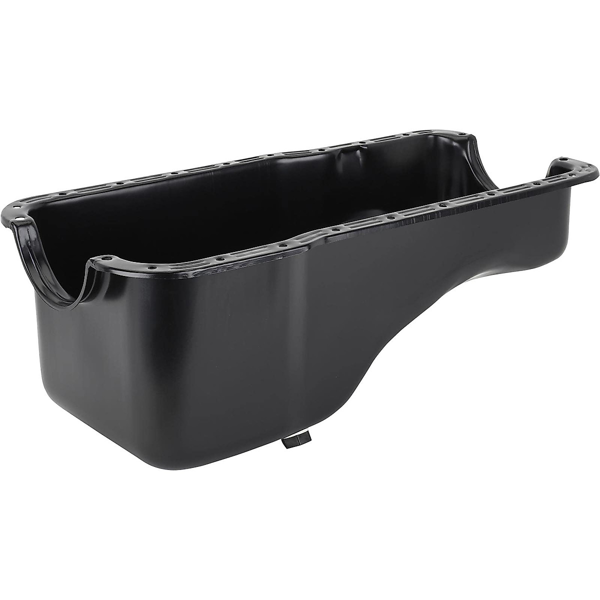 Speedway Motors 1962-1982 Small Block Ford 221-260-289-302 Oil Pan, Front Sump, Black, Stock Capacity, Heavy Stamped Steel, Fits Trucks and Vans, Not for 4x4 Trucks