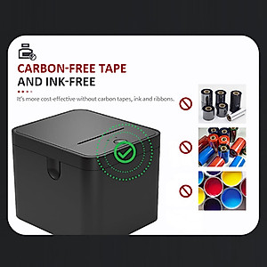 HXBER Label Printer, 58mm Receipt Printer POS Printer USB+BT Desktop Direct Thermal Printing Compatible with Support ESC/POS for Shipping Business Restaurant Kitchen Supermarket Home Business Retail