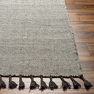 Hauteloom Abhay Wool Living Room, Bedroom Area Rug - Bohemian, Transitional - Light Gray, Taupe, Multi Brown - 8' x 10'
