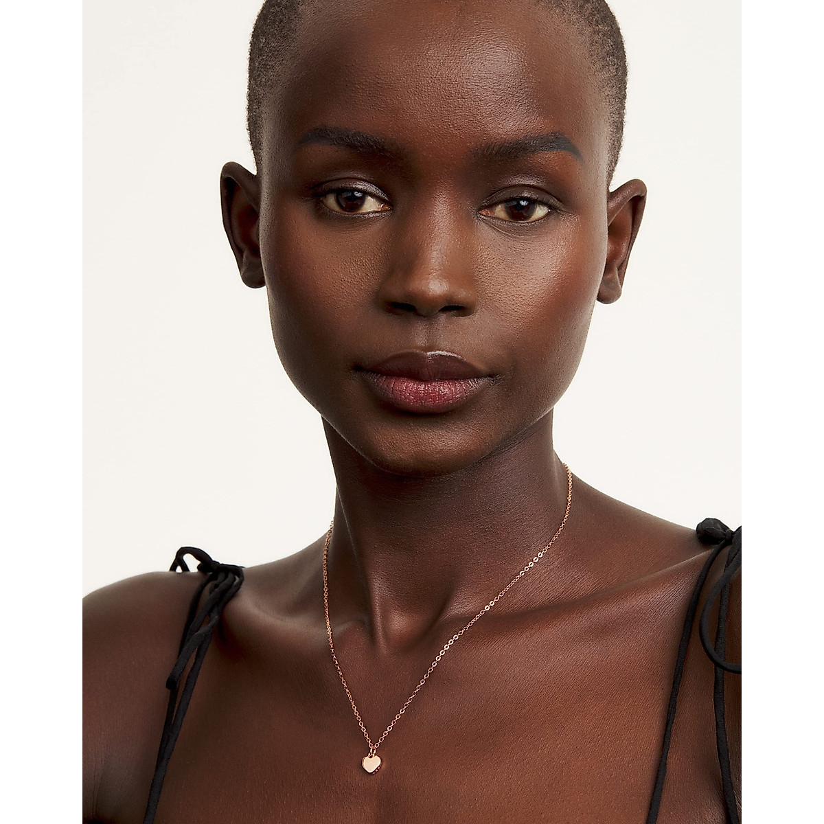 Ted Baker London Hara Tiny Heart Pendant Necklace for Women (Rose Gold Tone)