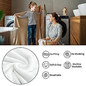 YAYAGo Cute Penguin with Flowers Throw Blanket 350gsm Fuzzy Plush Blanket for Kids Throw for Sofa Bed Animal Decorative 50"x60"