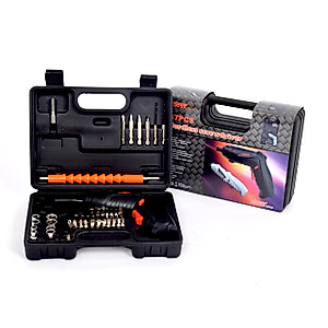 Apex Drill Cordless Screwdriver Rechargeable, Slectric Screwdriver Kit, Portable Home Use Power Screwdriver Set, All In One Tool (Complete Set)