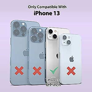 Coolwee Crystal Glitter Full Protective Case Compatible iPhone 13 Heavy Duty Hybrid 3 in 1 Rugged Shockproof Women Girls Transparent Compatible with Apple iPhone 13 6.1 inch Shiny Clear Bling Sparkle