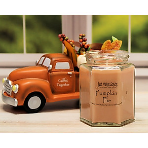 Pumpkin Pie Scented Blended Soy Candle | Hand Poured Fall Fragrance Candles | Made in The USA by Just Makes Scents