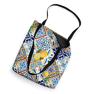 Citrus,lemons,mosaic,flowers,azulejo,tiles,Portuguese art Tote Bag