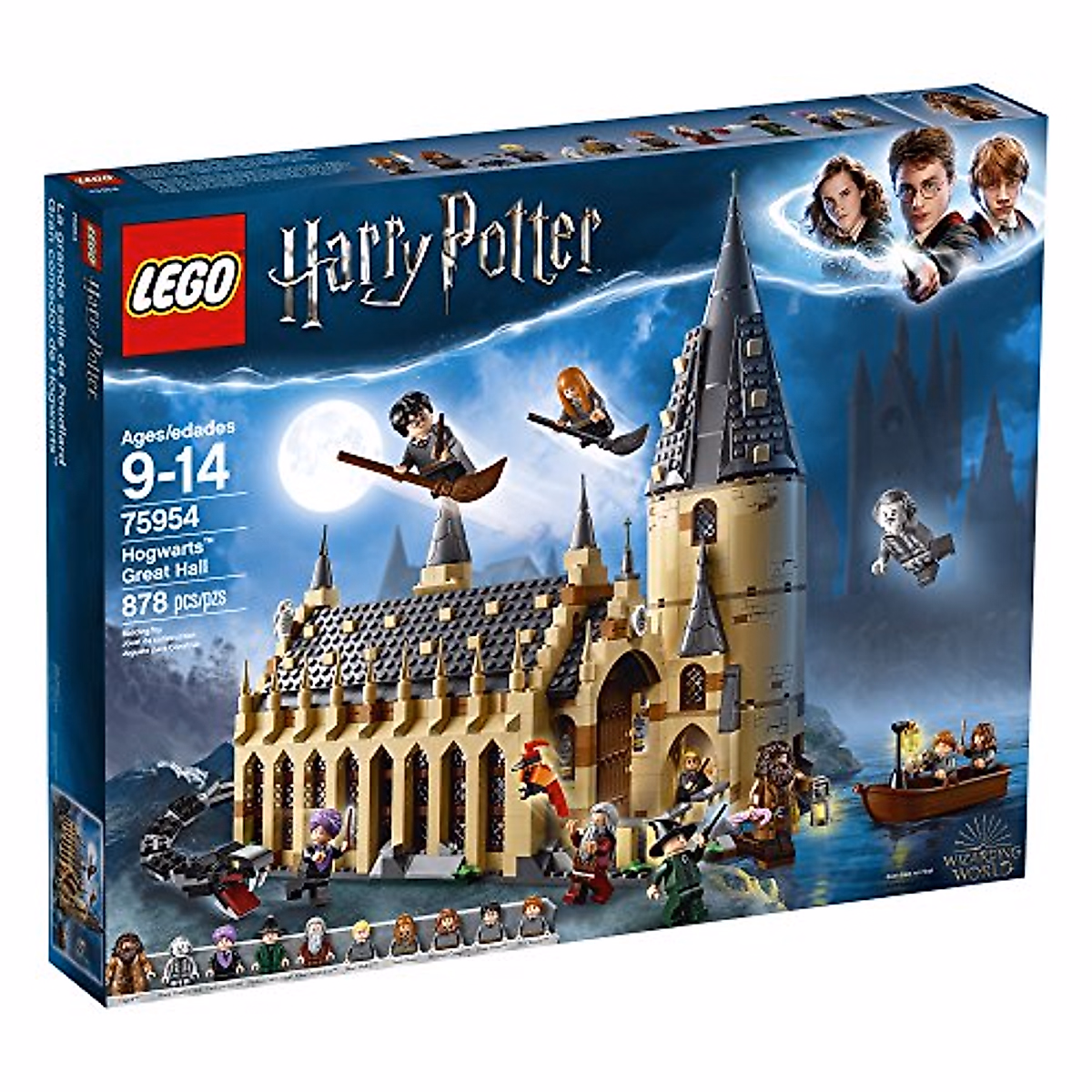 LEGO Harry Potter Hogwarts Great Hall 75954 Building Kit and Magic Castle Toy, Fantasy Creatures, Hermione Granger, Draco Malfoy and Hagrid (878 Pieces)