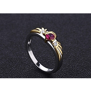 Purreen Zelda Goron's Ruby, Hylian Shield Inspired Ring (8)