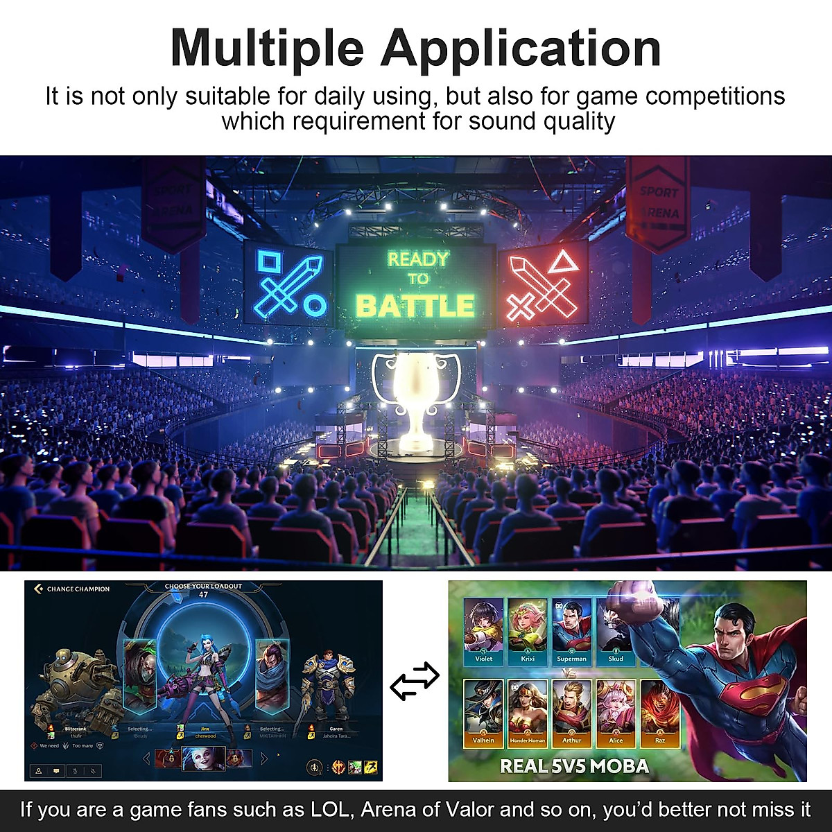 Gneinour QC35 Boom Microphone Compatible with Bose QuietComfort 35 II (QC35 II) & QuietComfort 35 (QC35) Headphones, Boom Microphone Cable with Mute Switch for PS4, PS5, Xbox One, PC, 4ft