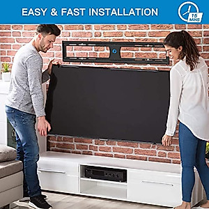 Pipishell Low Profile Fixed TV Wall Mount Bracket Ultra Slim for Most 42-90 Inch LCD OLED QLED 4K Plasma Flat Curved Screen TVs up to132lbs Max VESA 800x600mm, Fits 16", 18", 24" Wood Studs