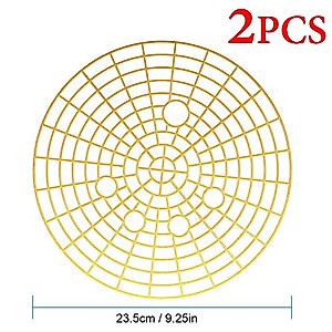 2 X 9.25 Inch (23.5cm) Car Wash Insert Bucket Dirt Remover Filter Yellow