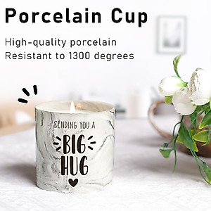 Thinking of You Gift Candles for Women Sending You A Big Hug in A Jar Candle Gifts for Best Friends Get Well Soon Cheer Up Comfort Gifts for Sick Miss You Lavender Scented Candles for Mothers 6oz