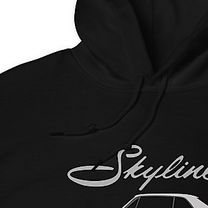 Skyline Hakosuka GT-R Japanese JDM Vintage Datsun GTR Art Unisex Hoodie Black
